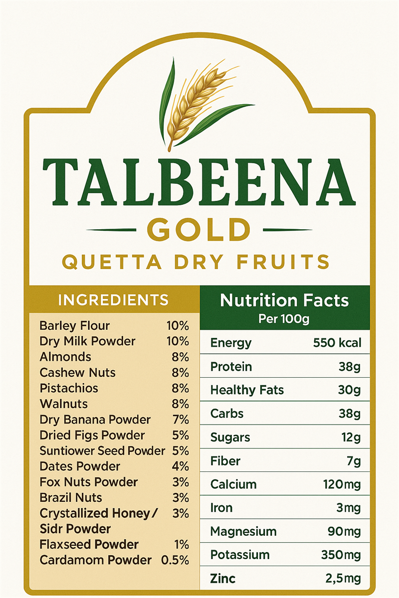 Talbina Gold – Premium Sunnah Superfood | Natural Energy & Wellness ...