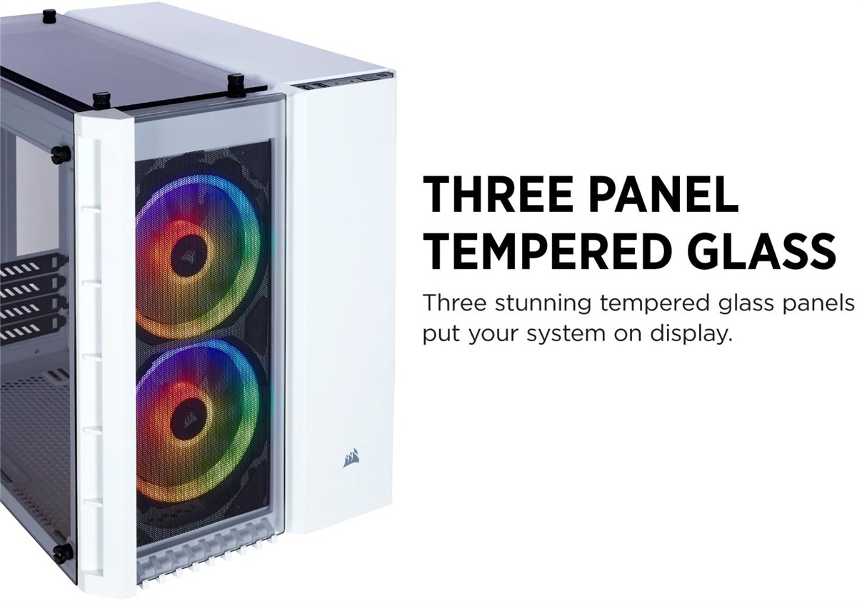 Corsair Crystal Series 280X RGB White | microATX Case