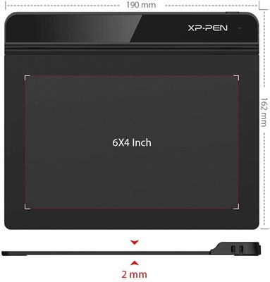 XP-PEN Star G640 Ultrathin Drawing Digital Graphics Tablet with Battery ...