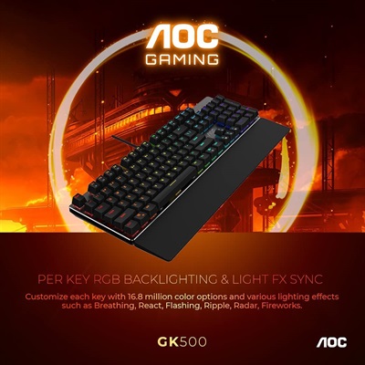 AOC GK500 RGB Mechanical Gaming Keyboard