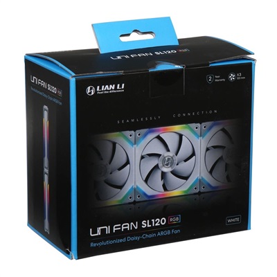 Lian Li Uni Fan SL120 - 3 Pack with Controller | ARGB 120mm Daisy-Chain ...