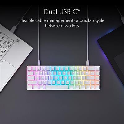 Asus Rog Falchion Ace White Red Switches | Wired Gaming Keyboard ...
