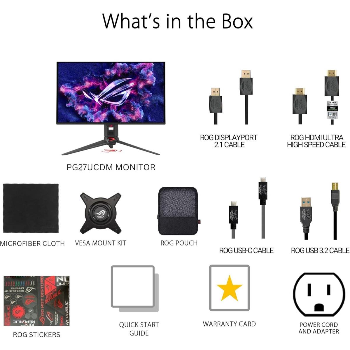 Asus Rog Swift OLED PG27UCDM | 240Hz UHD 27" Gaming Monitor | Price in ...