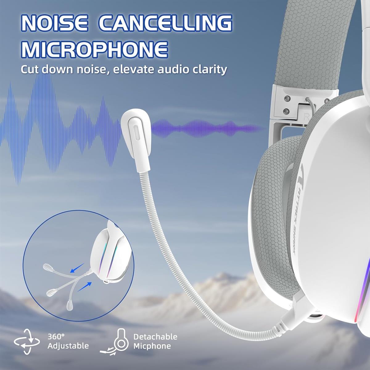 Attack Shark L90 (White) | Wireless Gaming Headset | Price in Pakistan