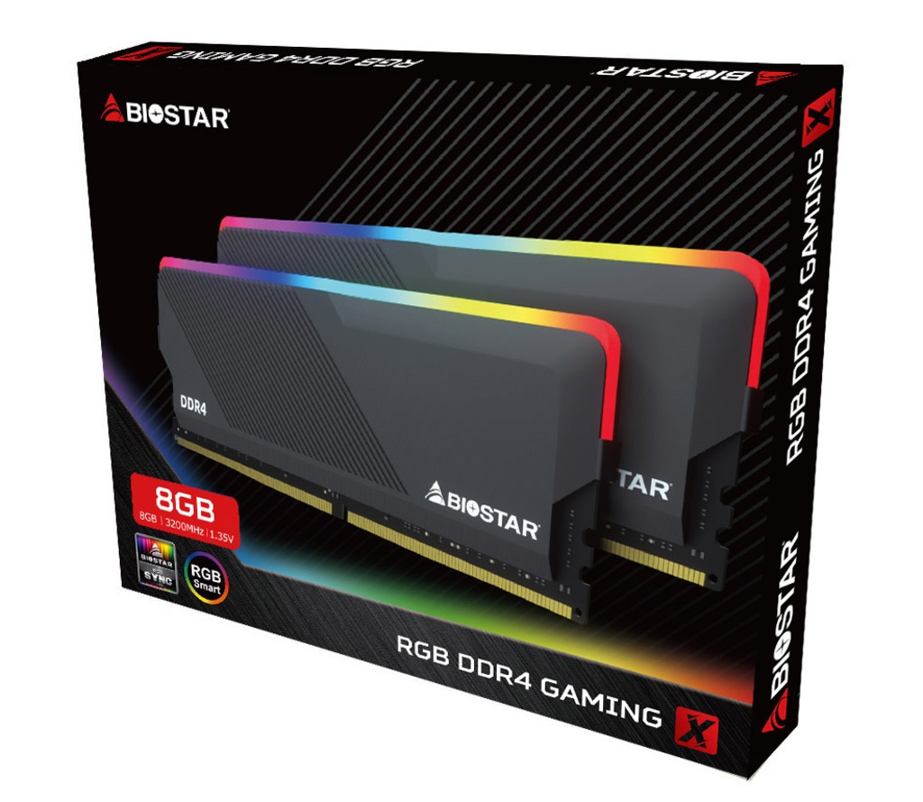 Biostar RGB DDR4 Gaming X 8GB 3200MHz C18 Memory