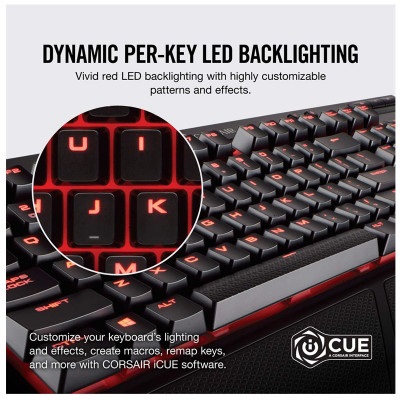 Corsair K68 - Red LED - Cherry MX Red - Box Open | Wired Gaming Keyboard | Price in Pakistan