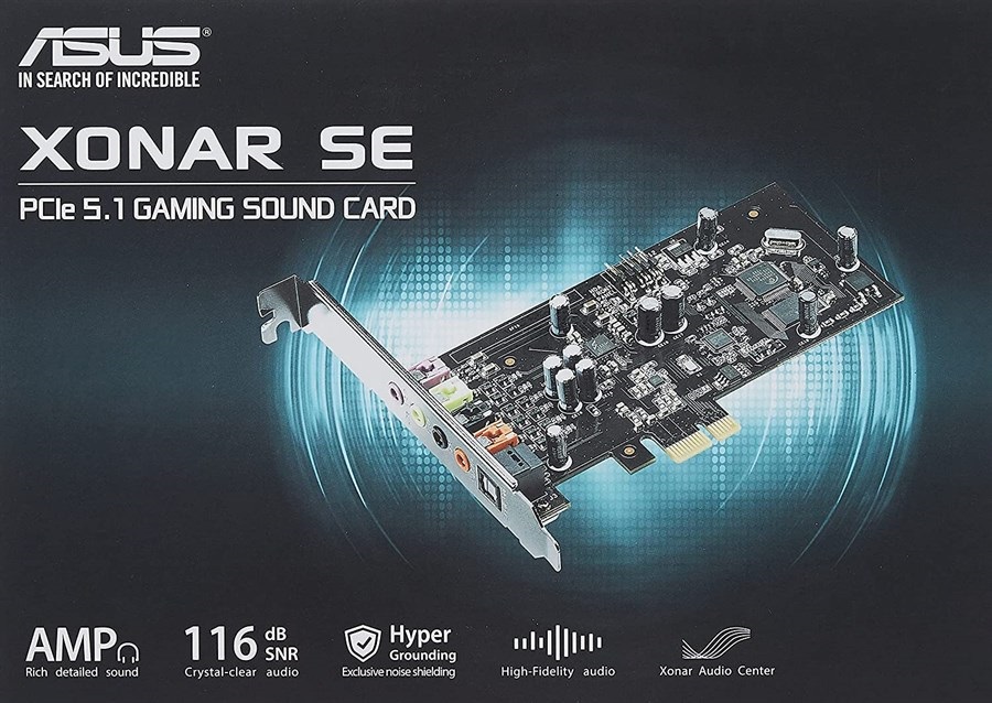 Asus Xonar SE | PCIe Gaming Sound Card with Hi-res Audio