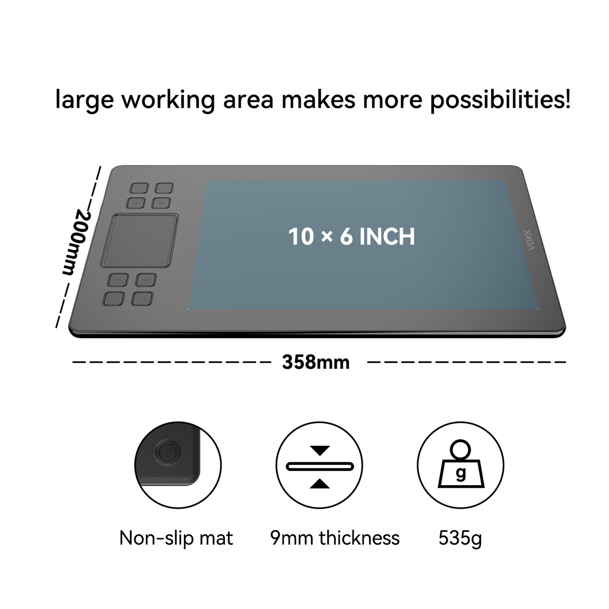 Veikk A50 10x6 Inch Graphic Tablet In Pakistan For Rs 17500 00 Thrift pk
