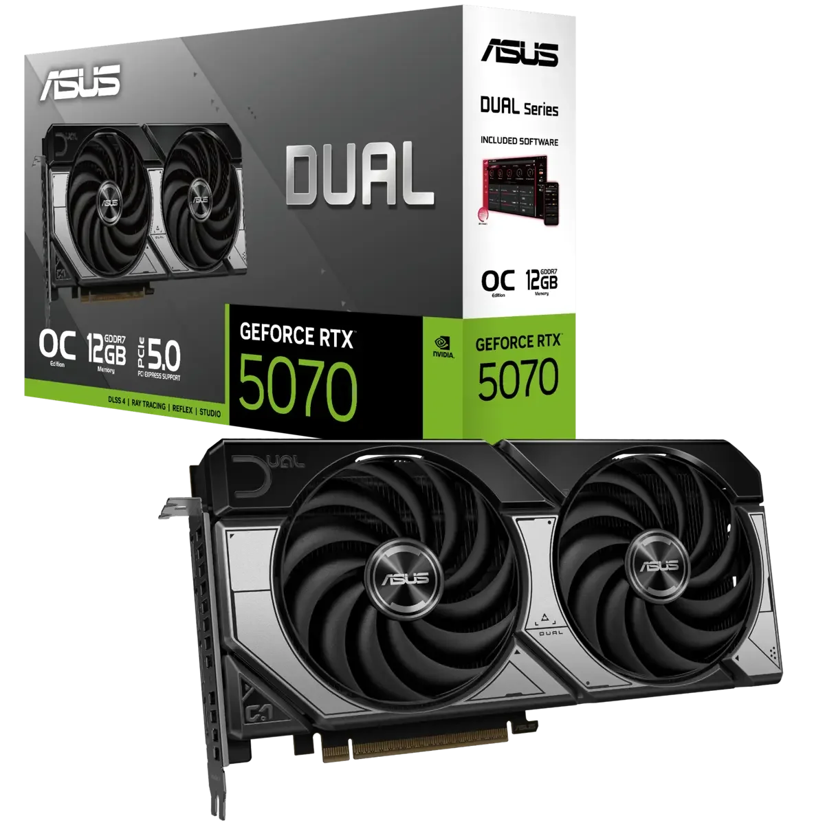 ASUS DUAL RTX 5070 O12G 12GB Graphics Card Price in Pakistan - TechGlobe.pk