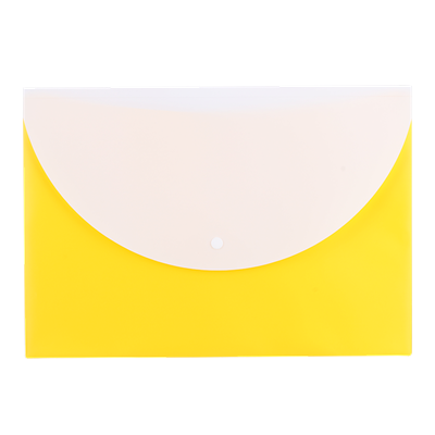 Deli E38977 2-Pocket A4 Button File Bag