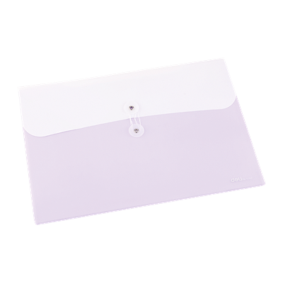 Deli E5507 2-Pocket Legal Button File Bag