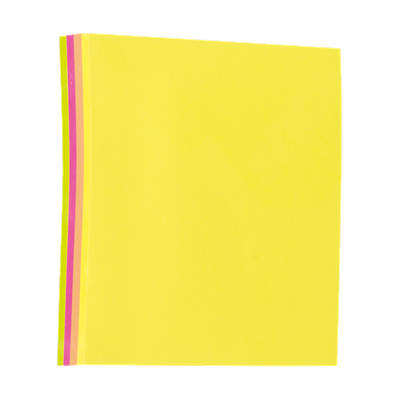 Deli EA02602 Neon Color Sticky Notes 4 Colours 3x3 Inches