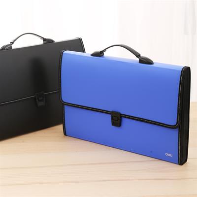 Deli EB40602 FC 13 Pockets Expanding File with Handle