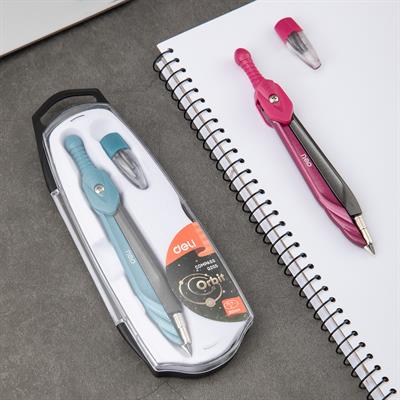 Deli EG20502 Orbit Compass in Zamak Metal with Lead Box