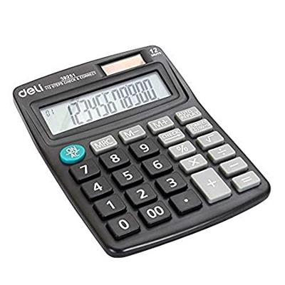 Deli W39251 12-Digits Desktop Calculator