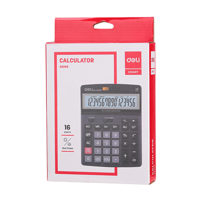 Deli E39259 16-Digits Desktop Calculator