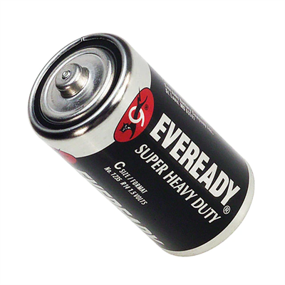 Eveready 1250 Black D Battery x 2 Blister Pack