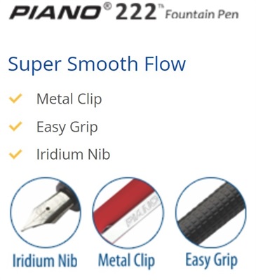 Piano 222 Fountain Pen