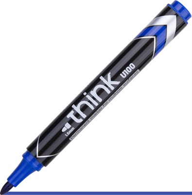 Deli EU10020-30-40 think Round Tip Permanent Marker