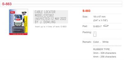Shiny S-883 D.I.Y. Customized Self-Inking Printing Kit Stamp