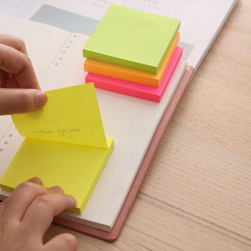 Deli EA02302 Neon Colour Sticky Notes 3x3 Inches