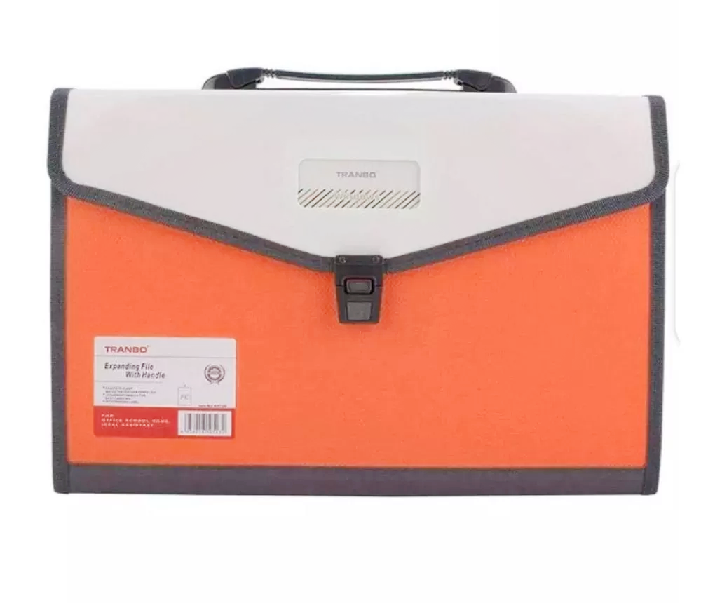 Tranbo KF12B FC 13 Pockets Expanding File with Handle