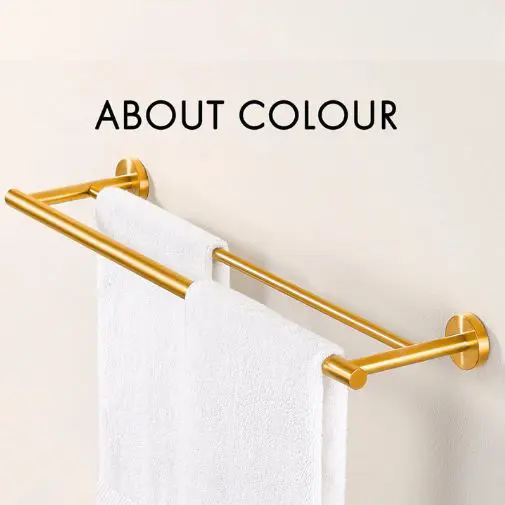 GOLDEN DOUBLE TOWEL ROD in Pakistan for Rs. 2500.00 | HATIMI INTERIORS