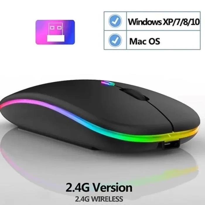 W10 Bluetooth and Wireless Dual Mode RGB Mouse – Slim Rechargeable ...