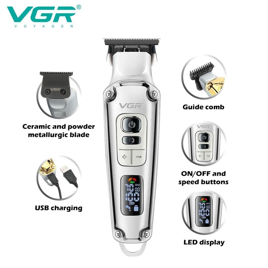 VGR V-931 Professional Hair Trimmer with Digital Display