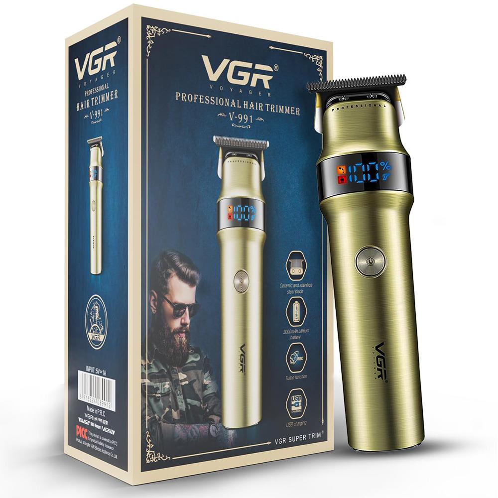 VGR V-991 Professional Hair Trimmer, Ceramic and Stainless Steel Blade