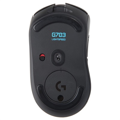 Logitech G703 LIGHTSPEED Wireless Gaming Mouse with HERO 16K Sensor, LIGHTSYNC RGB, POWERPLAY Compat