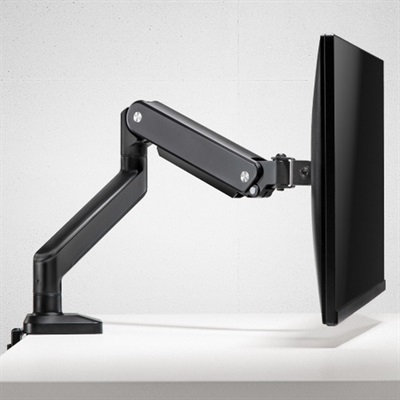 MXG BMA-12 Single Premium Spring-Assisted Monitor Arm Aluminum Black Matte