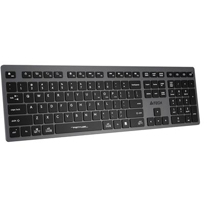 A4Tech FBX50C Bluetooth Keyboard White - Black 2.4G Wireless
