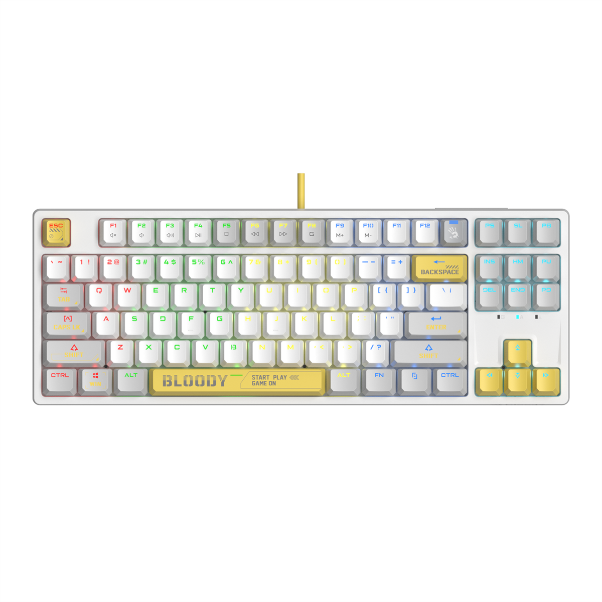 A4Tech Bloody S87 TenKeyLess RGB Mechanical Switch Hot Swappable Gaming ...