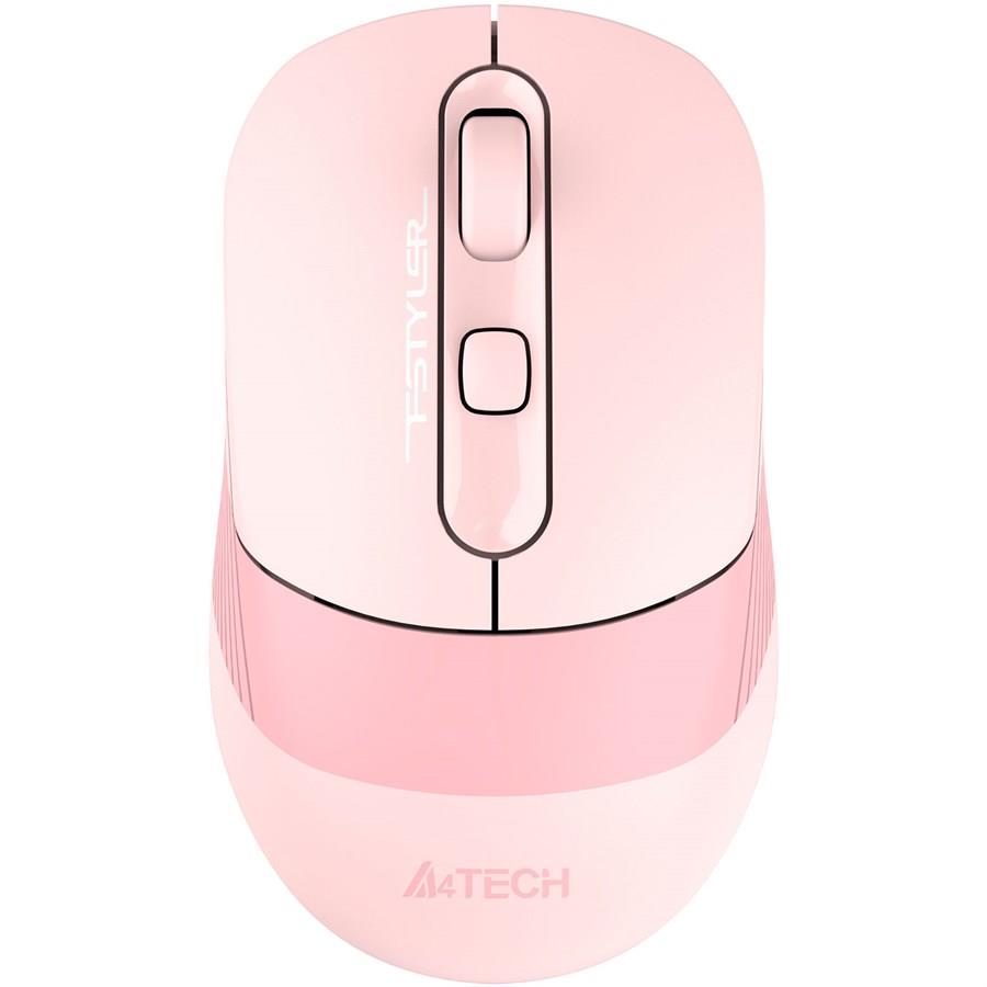 A4Tech Fstyler FB10CS Rechargeable Wireless Mouse Pink - White
